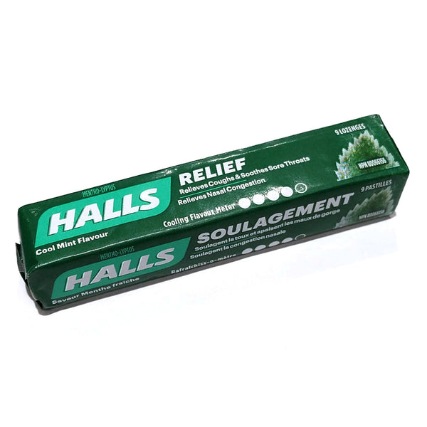Halls Cool Mint Lozenges (9pc) – Sunnybrook Gift Shop